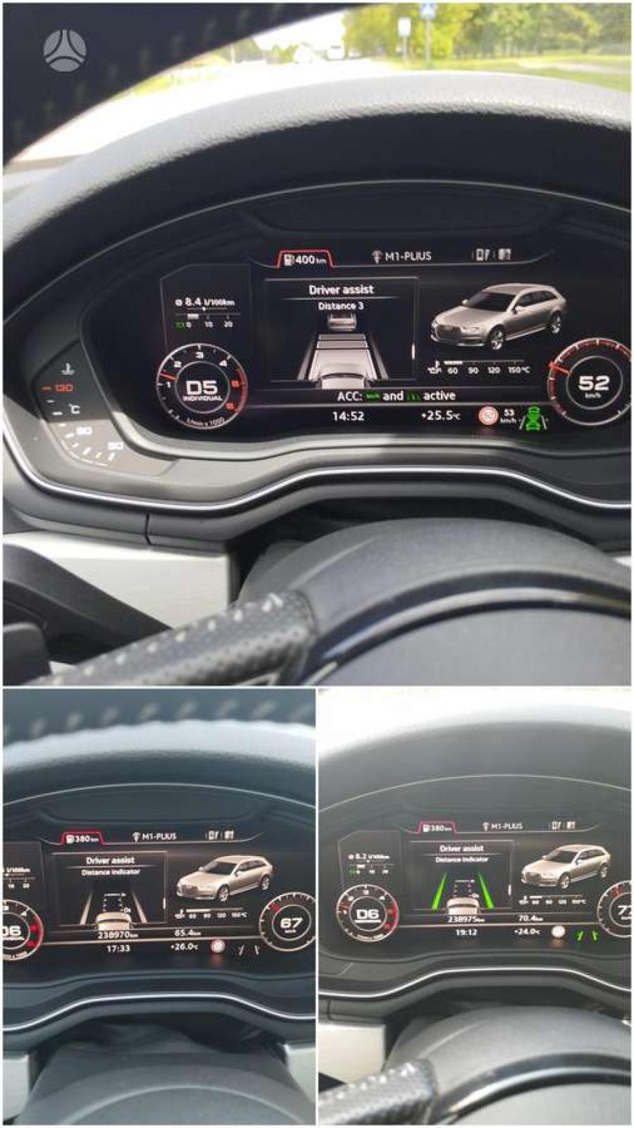 Grey Audi A4 2016 in Panevezys, with an engine capacity of 1.97 L and mileage of 240 thousand km for 15970 €, photo 26 on AUTOMOTO.COM.LV