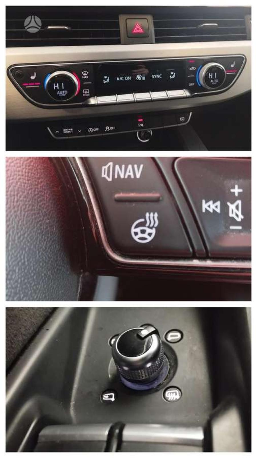 Grey Audi A4 2016 in Panevezys, with an engine capacity of 1.97 L and mileage of 240 thousand km for 15970 €, photo 28 on AUTOMOTO.COM.LV