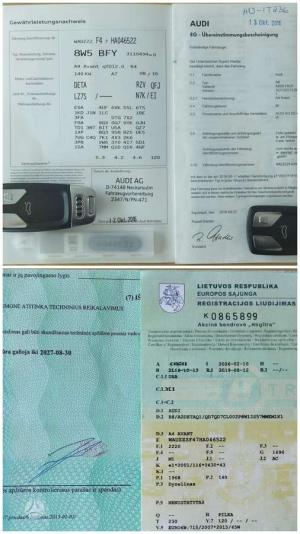 Grey Audi A4 2016 in Panevezys, with an engine capacity of 1.97 L and mileage of 240 thousand km for 15970 €, photo 53 on AUTOMOTO.COM.LV