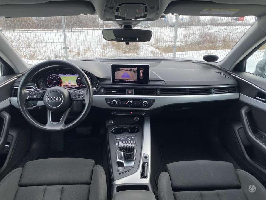 Grey Audi A4 2017 in Taurage, with an engine capacity of 1.97 L and mileage of 298 thousand km for 12999 €, photo 13 on AUTOMOTO.COM.LV