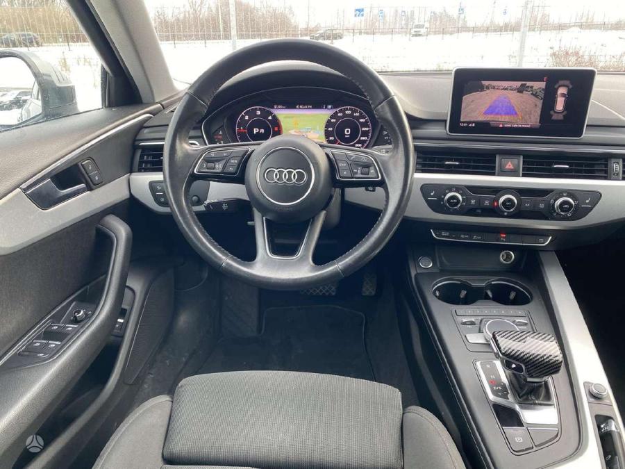 Grey Audi A4 2017 in Taurage, with an engine capacity of 1.97 L and mileage of 298 thousand km for 12999 €, photo 14 on AUTOMOTO.COM.LV