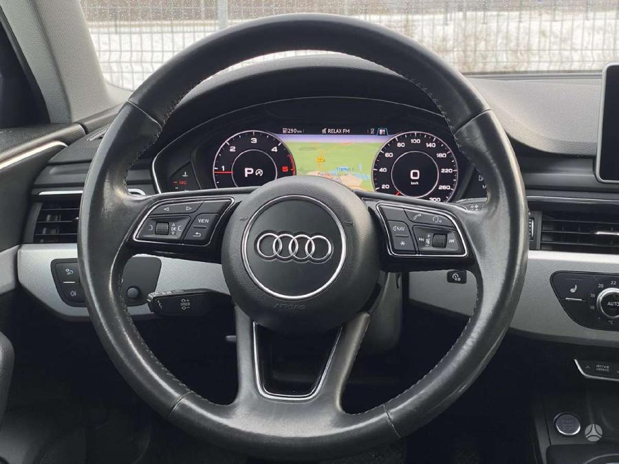 Grey Audi A4 2017 in Taurage, with an engine capacity of 1.97 L and mileage of 298 thousand km for 12999 €, photo 15 on AUTOMOTO.COM.LV