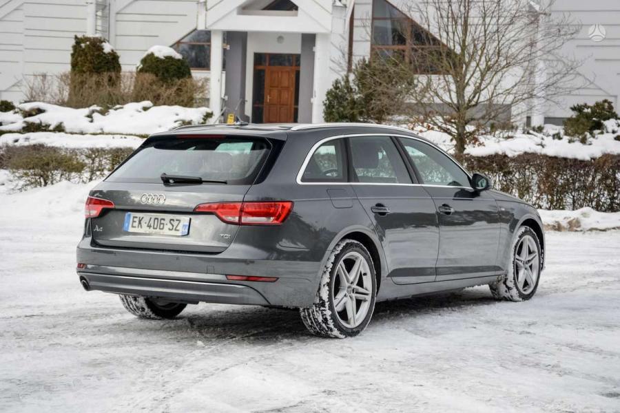 Pelēks Audi A4 2017 Elektrėnai, ar dzinēja tilpumu 1.97 L un nobraukumu 237 tūkst. km par 13600 €, foto 7 vietnē AUTOMOTO.COM.LV