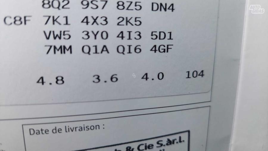 Pelēks Audi A4 2017 Kauņa, ar dzinēja tilpumu 2.00 L un nobraukumu 303 tūkst. km par 13800 €, foto 25 vietnē AUTOMOTO.COM.LV