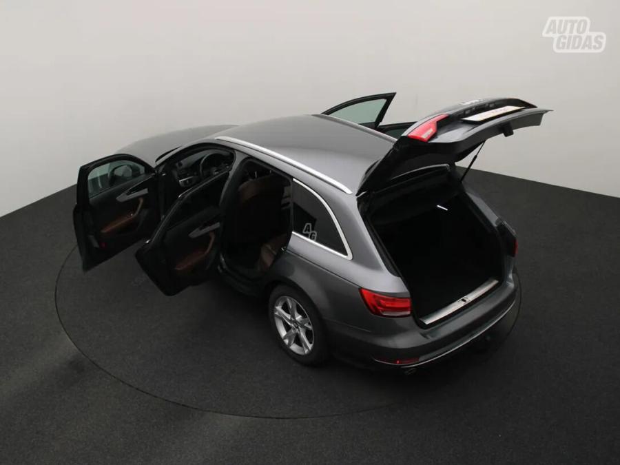 Grey Audi A4 2017 in Vilnius, with an engine capacity of 2.00 L and mileage of 214 thousand km for 14199 €, photo 14 on AUTOMOTO.COM.LV