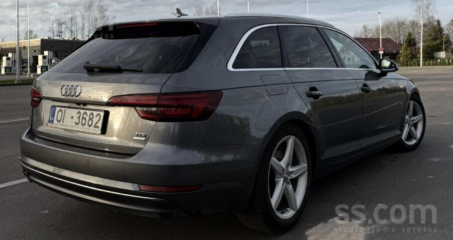 Pelēks Audi A4 2017 Bauska, ar dzinēja tilpumu 2.00 L un nobraukumu 230 tūkst. km par 15500 €, foto 7 vietnē AUTOMOTO.COM.LV