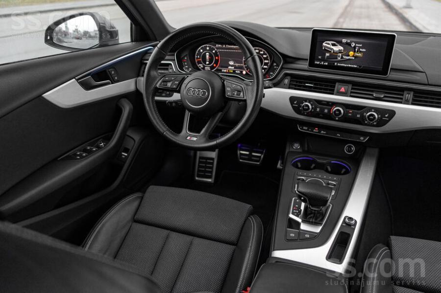 Grey Audi A4 2017 in Riga, with an engine capacity of 3.00 L and mileage of 228 thousand km for 13990 €, photo 9 on AUTOMOTO.COM.LV