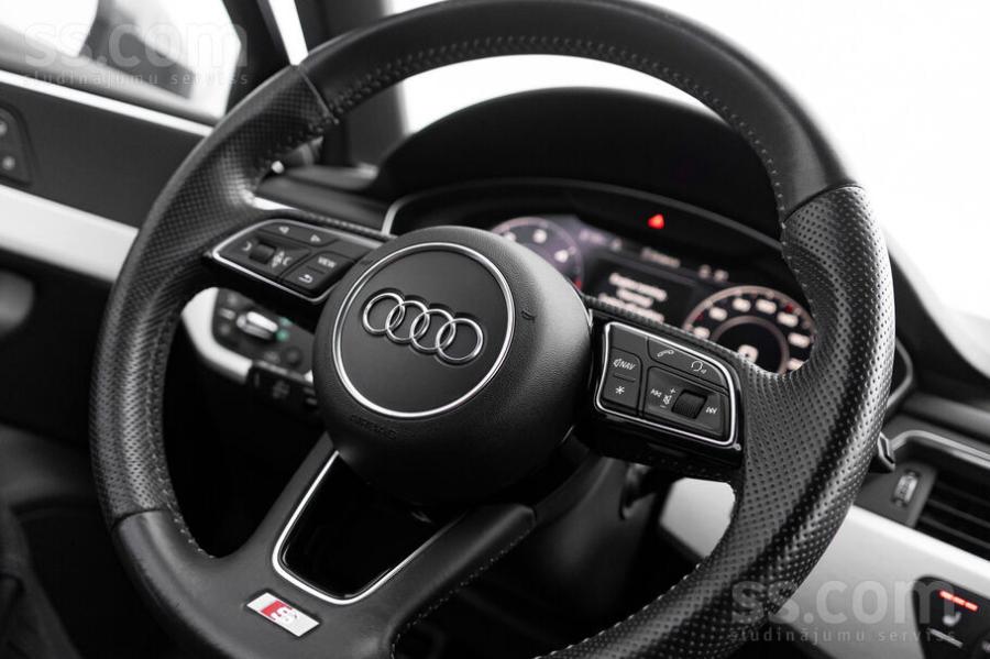 Grey Audi A4 2017 in Riga, with an engine capacity of 3.00 L and mileage of 228 thousand km for 13990 €, photo 19 on AUTOMOTO.COM.LV