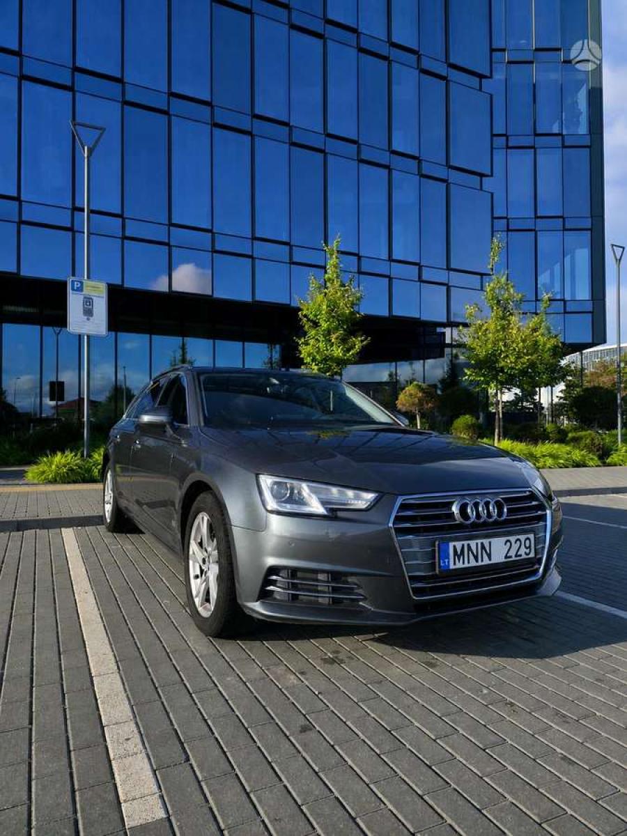 Pelēks Audi A4 2017 Viļņa, ar dzinēja tilpumu 2.00 L un nobraukumu 290 tūkst. km par 9999 €, foto 1 vietnē AUTOMOTO.COM.LV