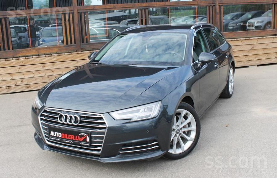 Grey Audi A4 2017 in Riga, with an engine capacity of 2.00 L and mileage of 0 thousand km for 12850 €, photo 1 on AUTOMOTO.COM.LV