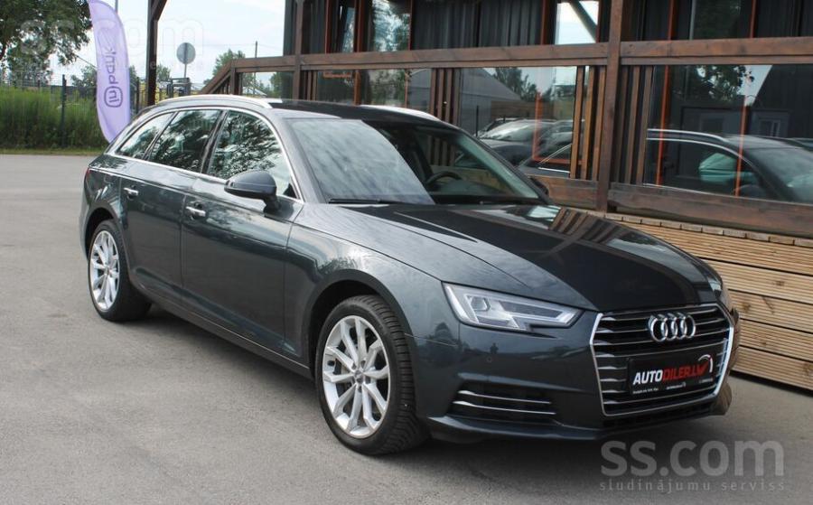 Grey Audi A4 2017 in Riga, with an engine capacity of 2.00 L and mileage of 0 thousand km for 12850 €, photo 8 on AUTOMOTO.COM.LV