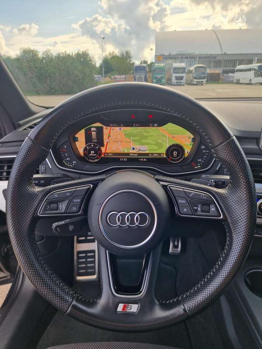 Grey Audi A4 2017 in Siauliai, with an engine capacity of 1.97 L and mileage of 280 thousand km for 14750 €, photo 25 on AUTOMOTO.COM.LV