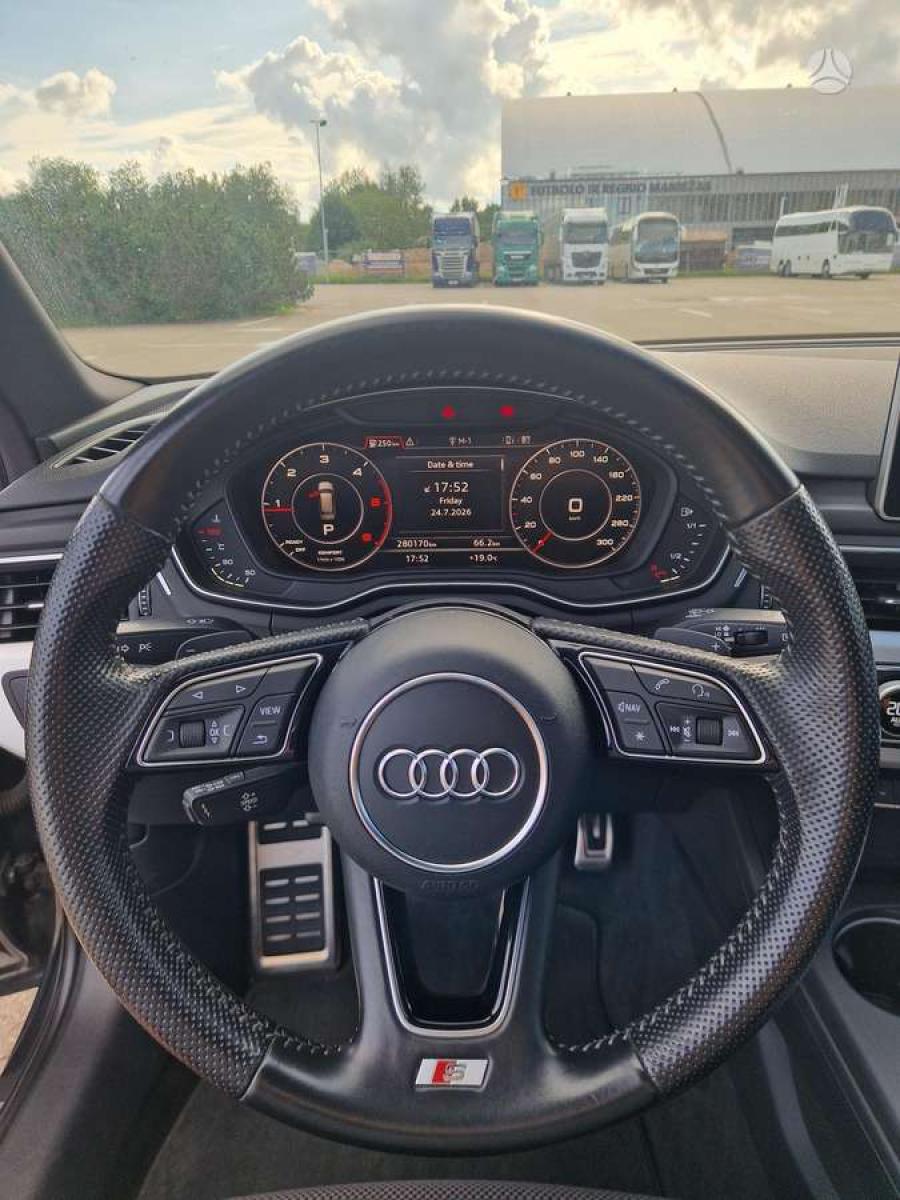 Grey Audi A4 2017 in Siauliai, with an engine capacity of 1.97 L and mileage of 280 thousand km for 14750 €, photo 26 on AUTOMOTO.COM.LV