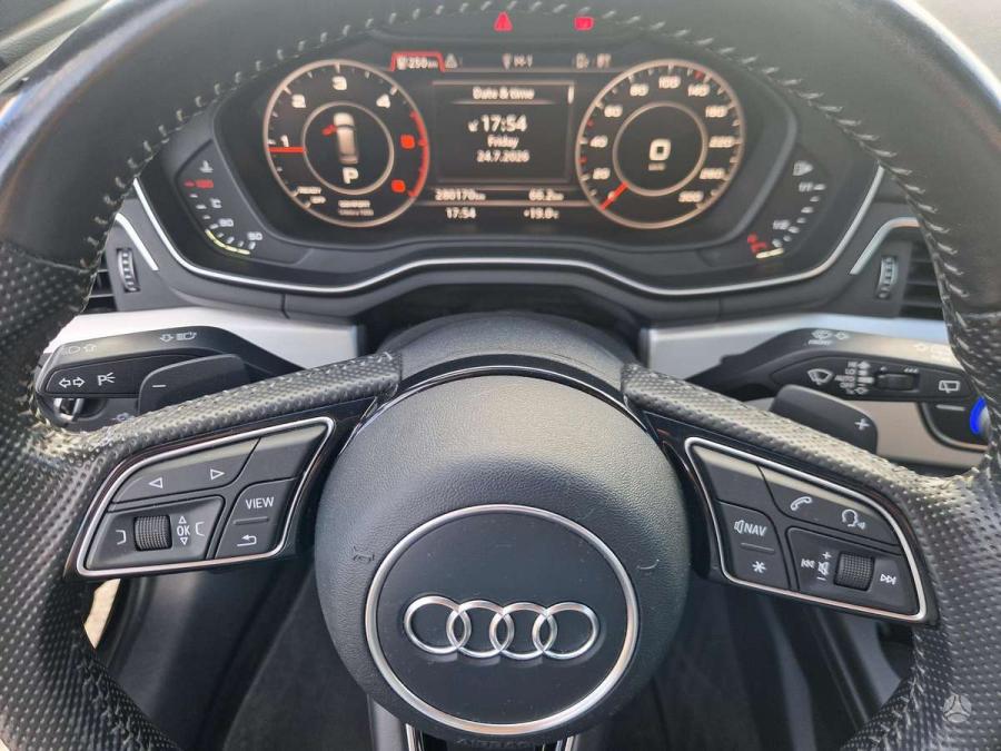 Grey Audi A4 2017 in Siauliai, with an engine capacity of 1.97 L and mileage of 280 thousand km for 14750 €, photo 27 on AUTOMOTO.COM.LV