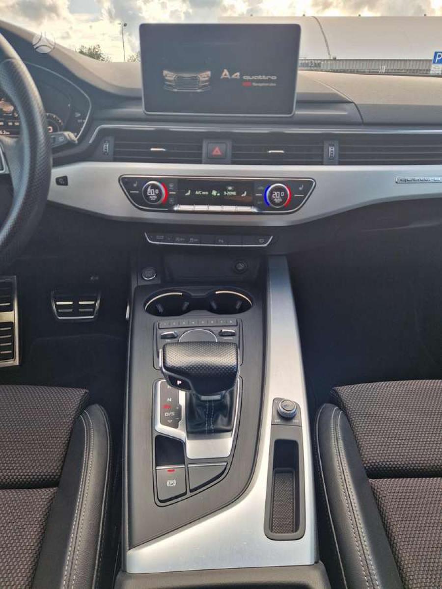 Grey Audi A4 2017 in Siauliai, with an engine capacity of 1.97 L and mileage of 280 thousand km for 14750 €, photo 28 on AUTOMOTO.COM.LV
