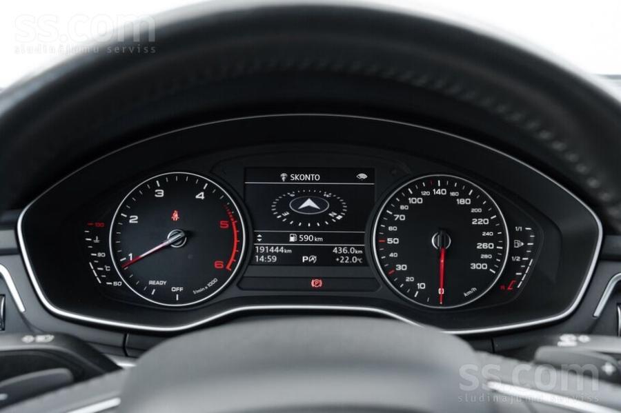 Pelēks Audi A4 2017 Rīga, ar dzinēja tilpumu 2.00 L un nobraukumu 191 tūkst. km par 13950 €, foto 12 vietnē AUTOMOTO.COM.LV