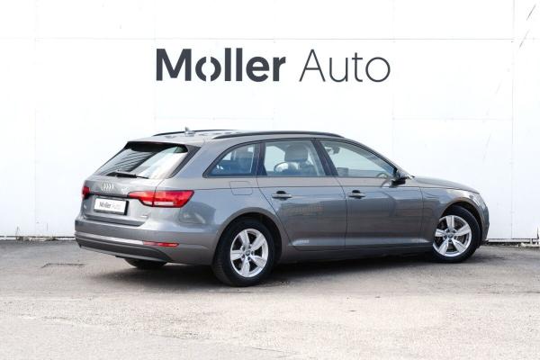 Grey Audi A4 2017 in Riga, with an engine capacity of 2.00 L and mileage of 191 thousand km for 13950 €, photo 4 on AUTOMOTO.COM.LV
