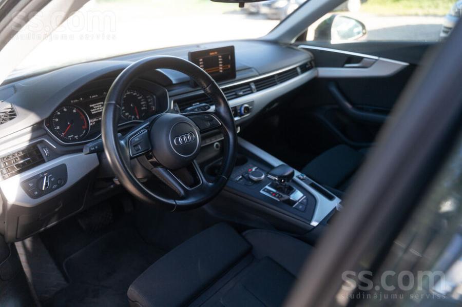 Grey Audi A4 2017 in Liepaja, with an engine capacity of 1.40 L and mileage of 195 thousand km for 12950 €, photo 17 on AUTOMOTO.COM.LV
