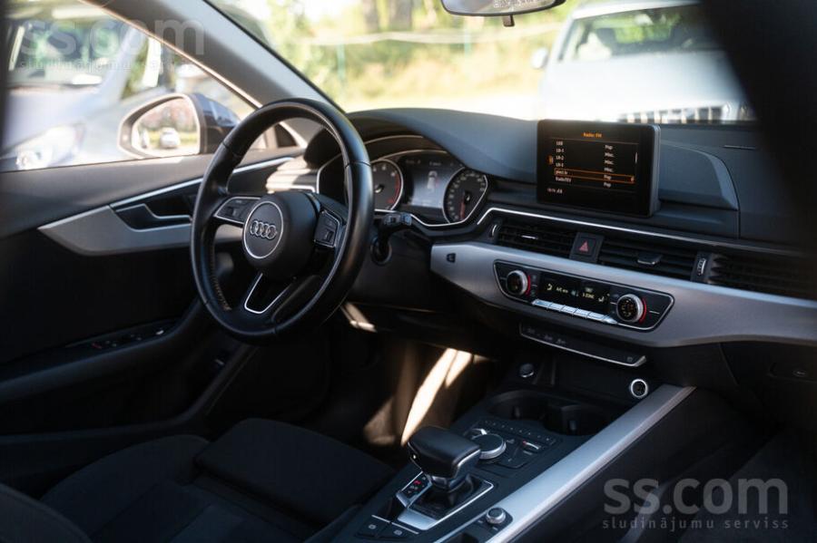 Grey Audi A4 2017 in Liepaja, with an engine capacity of 1.40 L and mileage of 195 thousand km for 12950 €, photo 28 on AUTOMOTO.COM.LV