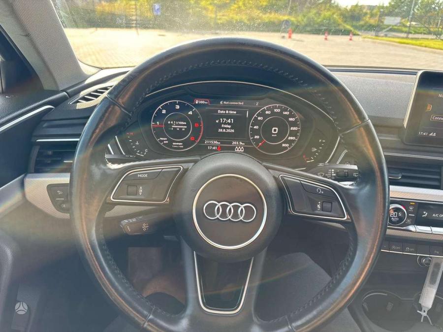 Grey Audi A4 2017 in Telschi, with an engine capacity of 1.97 L and mileage of 212 thousand km for 9200 €, photo 23 on AUTOMOTO.COM.LV