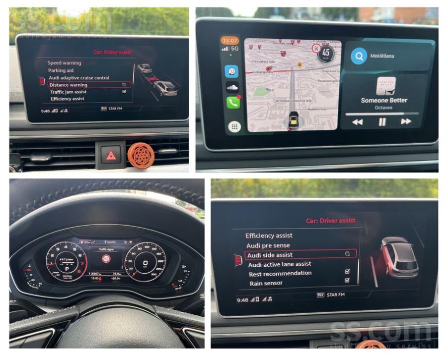 Pelēks Audi A4 2017 Rīga, ar dzinēja tilpumu 1.40 L un nobraukumu 117 tūkst. km par 9499 €, foto 12 vietnē AUTOMOTO.COM.LV
