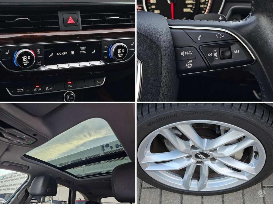 Grey Audi A4 2017 in Vilnius, with an engine capacity of 2.97 L and mileage of 250 thousand km for 12800 €, photo 11 on AUTOMOTO.COM.LV