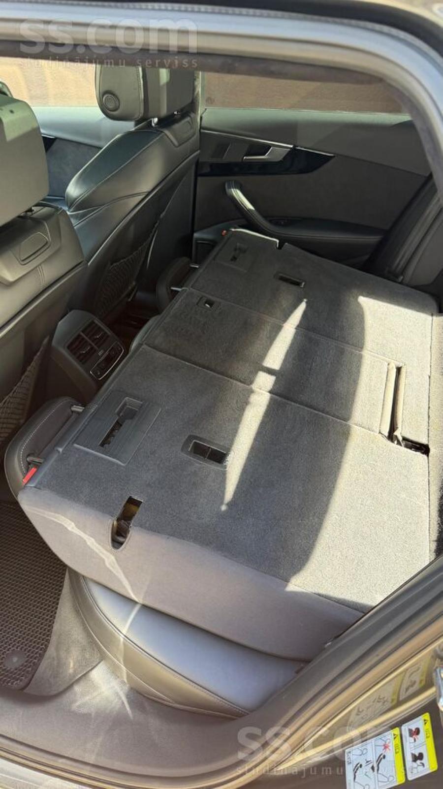 Grey Audi A4 2017 in Riga, with an engine capacity of 3.00 L and mileage of 156 thousand km for 21750 €, photo 19 on AUTOMOTO.COM.LV
