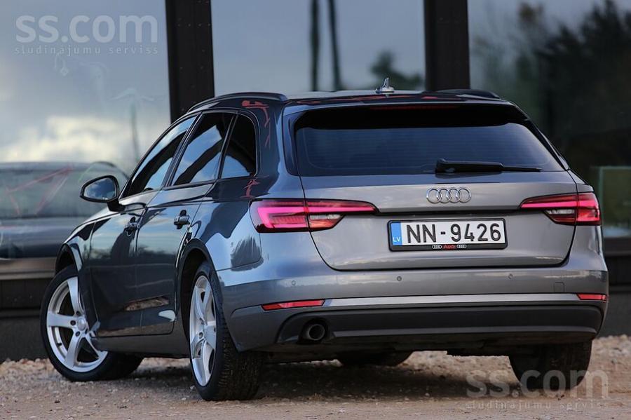 Grey Audi A4 2018 in Tukums, with an engine capacity of 2.00 L and mileage of 309 thousand km for 11490 €, photo 5 on AUTOMOTO.COM.LV