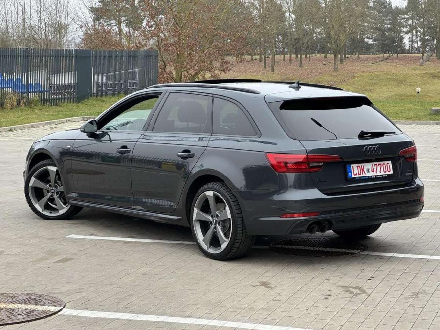 Grey Audi A4 2018 in Jonava, with an engine capacity of 1.97 L and mileage of 260 thousand km for 17500 €, photo 7 on AUTOMOTO.COM.LV