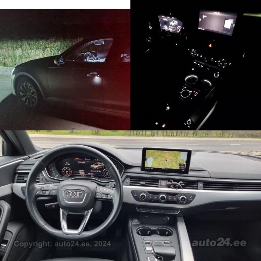 Grey Audi A4 2018 in Tallinn, with an engine capacity of 2.00 L and mileage of 218 thousand km for 15700 €, photo 9 on AUTOMOTO.COM.LV
