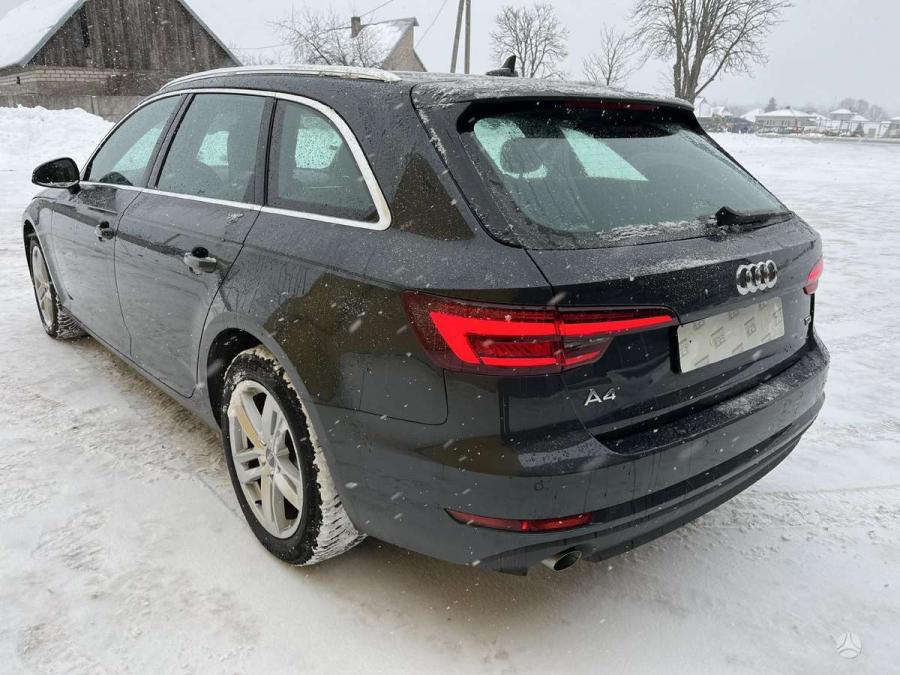 Pelēks Audi A4 2018 Tauragė, ar dzinēja tilpumu 1.97 L un nobraukumu 360 tūkst. km par 10600 €, foto 7 vietnē AUTOMOTO.COM.LV
