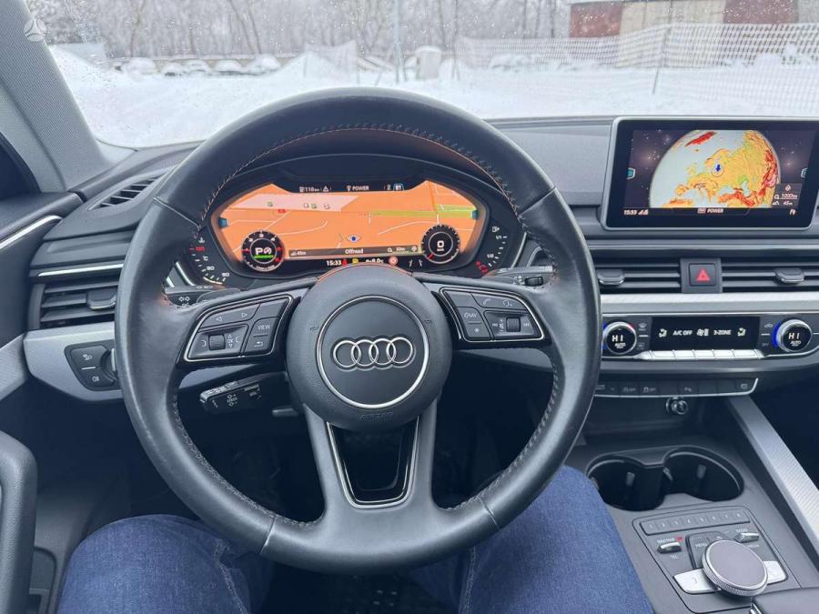 Grey Audi A4 2018 in Panevezys, with an engine capacity of 1.97 L and mileage of 202 thousand km for 13900 €, photo 10 on AUTOMOTO.COM.LV