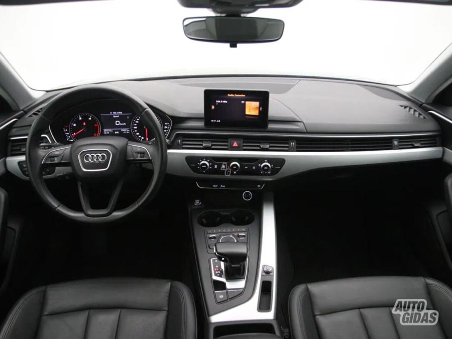 Grey Audi A4 2018 in Vilnius, with an engine capacity of 2.00 L and mileage of 201 thousand km for 15199 €, photo 3 on AUTOMOTO.COM.LV