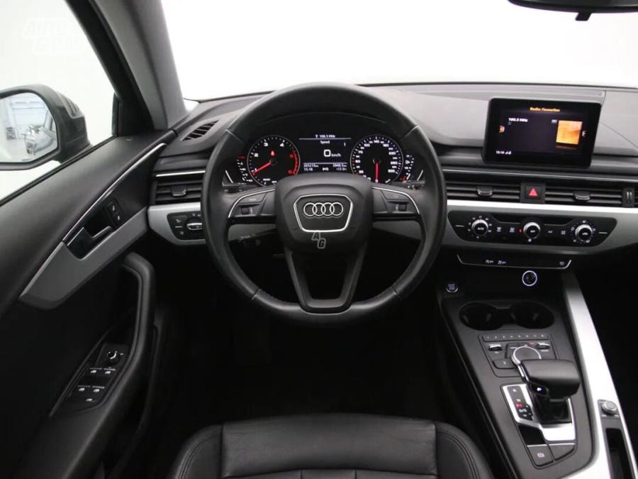 Grey Audi A4 2018 in Vilnius, with an engine capacity of 2.00 L and mileage of 201 thousand km for 15199 €, photo 18 on AUTOMOTO.COM.LV
