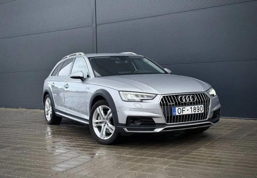 Grey Audi A4 2018 in Riga, with an engine capacity of 3.00 L and mileage of 215 thousand km for 17995 €, photo 5 on AUTOMOTO.COM.LV