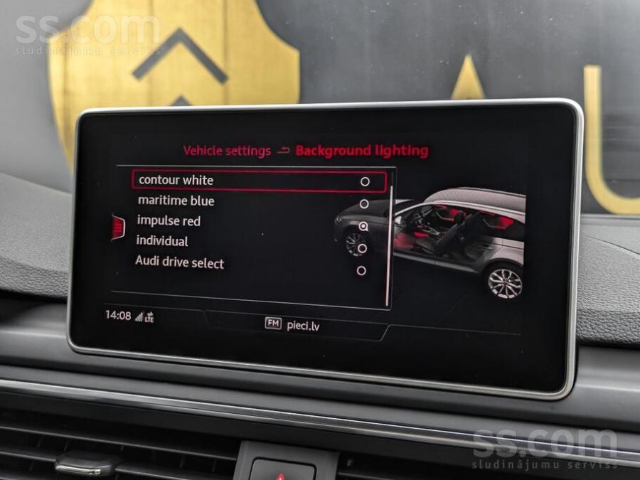 Pelēks Audi A4 2018 Tukums, ar dzinēja tilpumu 3.00 L un nobraukumu 225 tūkst. km par 15990 €, foto 22 vietnē AUTOMOTO.COM.LV