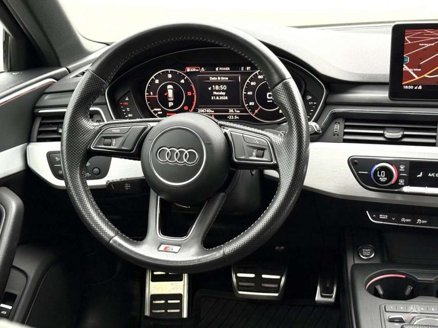 Grey Audi A4 2018 in Kaunas, with an engine capacity of 2.00 L and mileage of 215 thousand km for 13200 €, photo 18 on AUTOMOTO.COM.LV