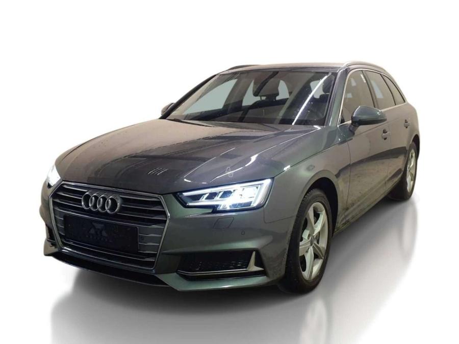 Grey Audi A4 2019 in Kaunas, with an engine capacity of 2.00 L and mileage of 99 thousand km for 24409 €, photo 1 on AUTOMOTO.COM.LV