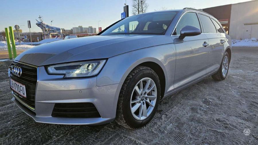 Grey Audi A4 2019 in Kaunas, with an engine capacity of 1.97 L and mileage of 238 thousand km for 12950 €, photo 1 on AUTOMOTO.COM.LV