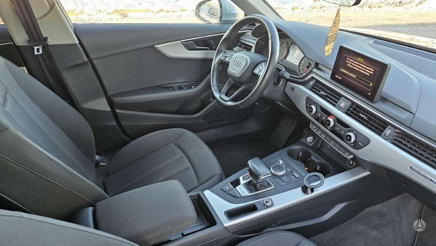 Grey Audi A4 2019 in Kaunas, with an engine capacity of 1.97 L and mileage of 238 thousand km for 12950 €, photo 16 on AUTOMOTO.COM.LV