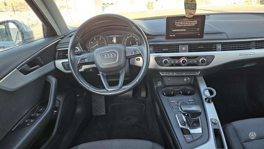Grey Audi A4 2019 in Kaunas, with an engine capacity of 1.97 L and mileage of 238 thousand km for 12950 €, photo 17 on AUTOMOTO.COM.LV