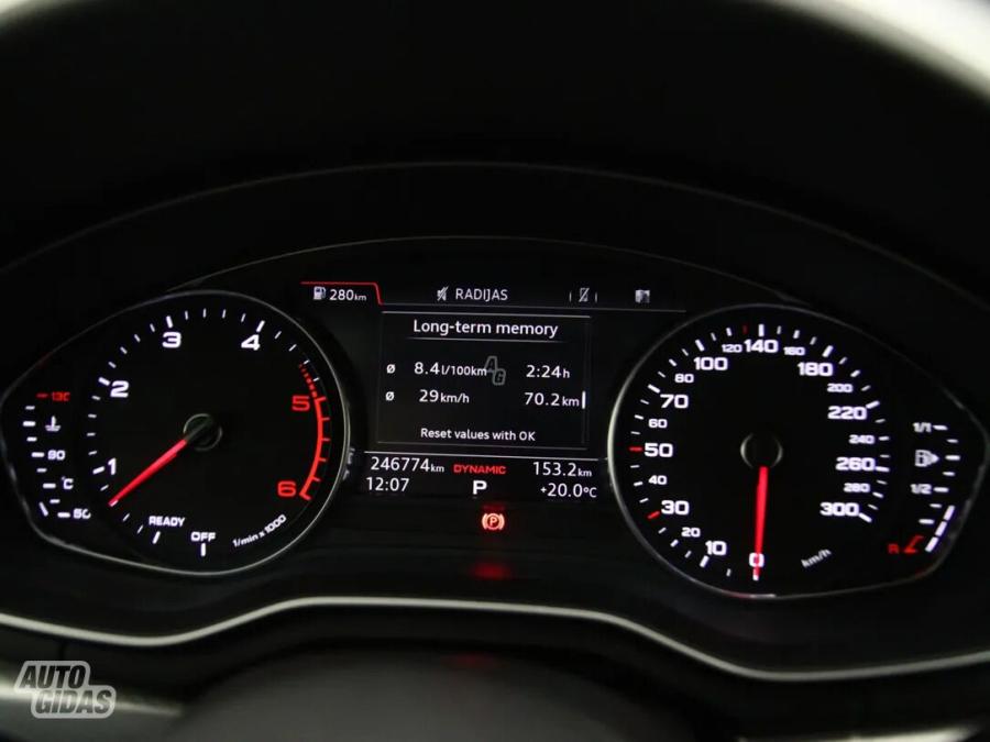 Pelēks Audi A4 2019 Viļņa, ar dzinēja tilpumu 3.00 L un nobraukumu 247 tūkst. km par 16899 €, foto 20 vietnē AUTOMOTO.COM.LV