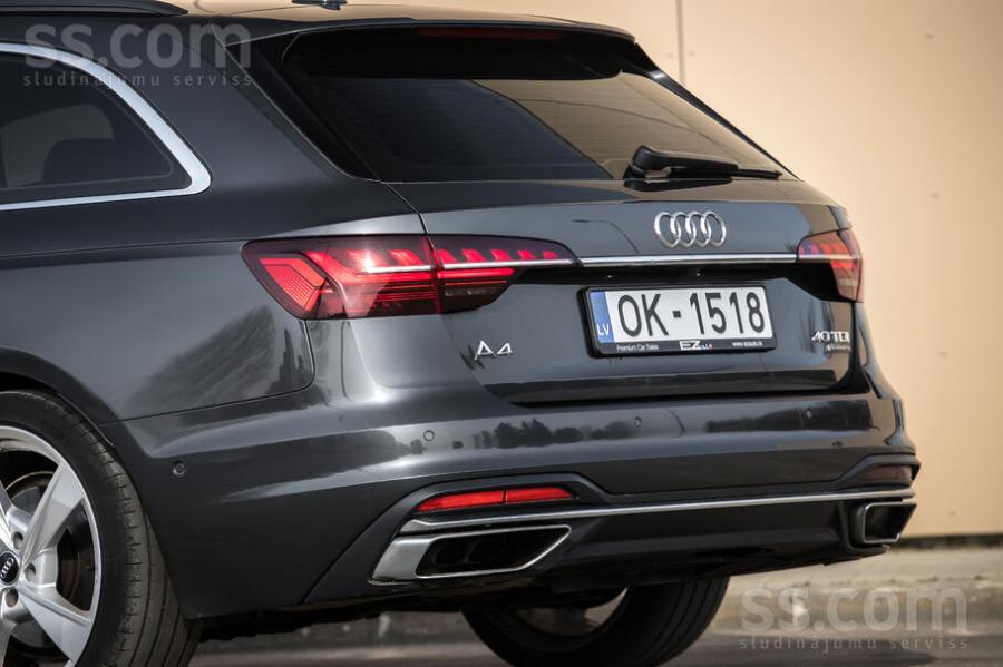 Pelēks Audi A4 2019 Tukums, ar dzinēja tilpumu 2.00 L un nobraukumu 242 tūkst. km par 19790 €, foto 8 vietnē AUTOMOTO.COM.LV