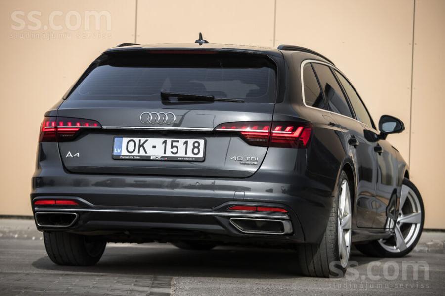 Pelēks Audi A4 2019 Tukums, ar dzinēja tilpumu 2.00 L un nobraukumu 242 tūkst. km par 19790 €, foto 9 vietnē AUTOMOTO.COM.LV