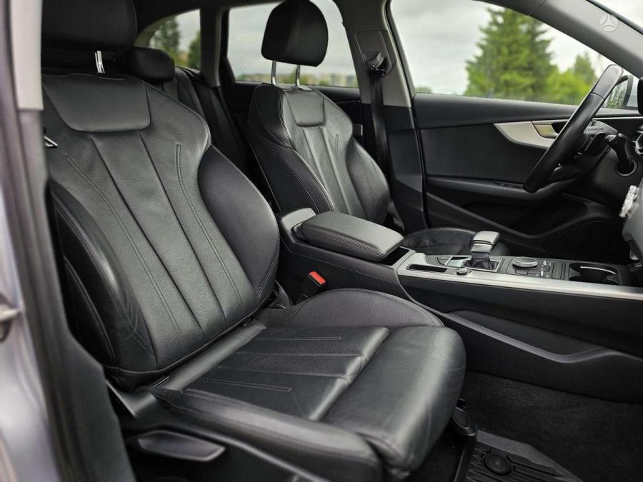 Grey Audi A4 2019 in Rokiskis, with an engine capacity of 1.98 L and mileage of 151 thousand km for 10750 €, photo 14 on AUTOMOTO.COM.LV