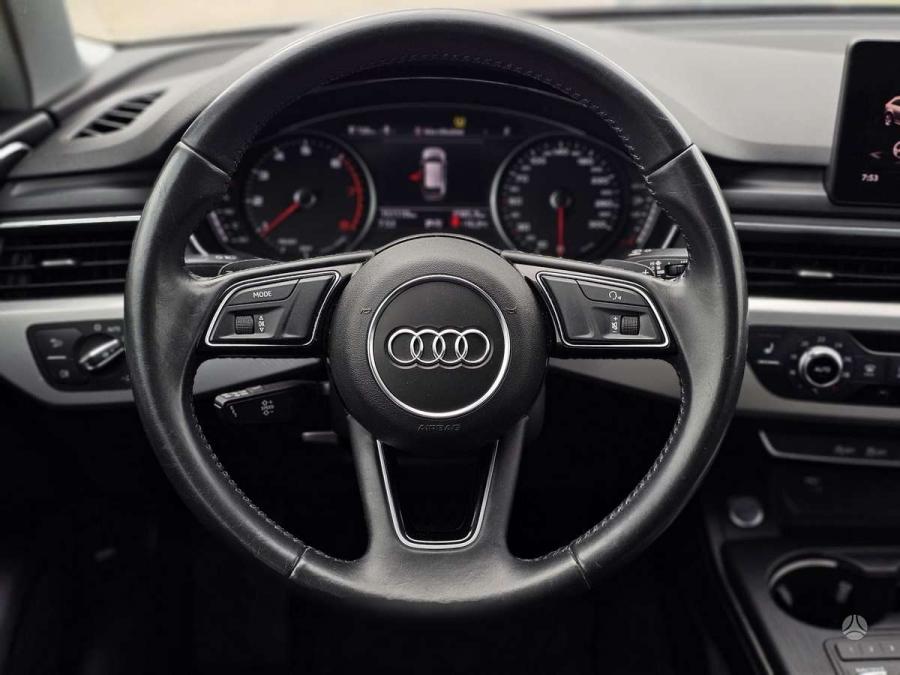 Grey Audi A4 2019 in Rokiskis, with an engine capacity of 1.98 L and mileage of 151 thousand km for 10750 €, photo 23 on AUTOMOTO.COM.LV