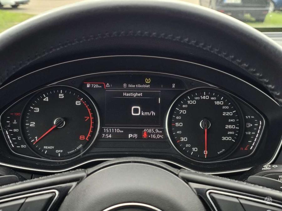 Grey Audi A4 2019 in Rokiskis, with an engine capacity of 1.98 L and mileage of 151 thousand km for 10750 €, photo 31 on AUTOMOTO.COM.LV
