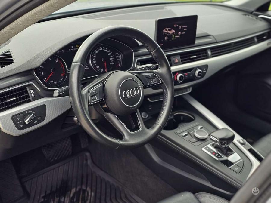 Grey Audi A4 2019 in Rokiskis, with an engine capacity of 1.98 L and mileage of 151 thousand km for 10750 €, photo 32 on AUTOMOTO.COM.LV