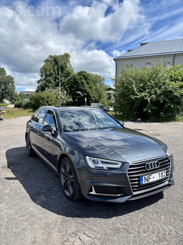 Grey Audi A4 2019 in Liepaja, with an engine capacity of 2.00 L and mileage of 270 thousand km for 14199 €, photo 1 on AUTOMOTO.COM.LV