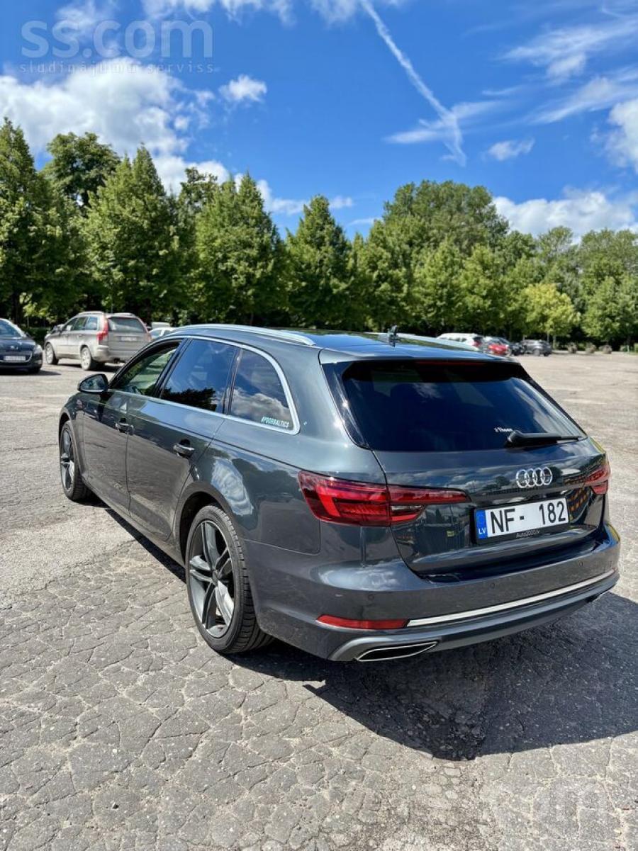 Grey Audi A4 2019 in Liepaja, with an engine capacity of 2.00 L and mileage of 270 thousand km for 14199 €, photo 4 on AUTOMOTO.COM.LV